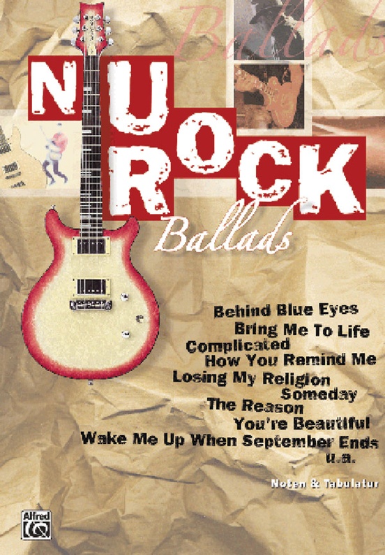 Nu Rock Ballads: Authentic Guitar TAB Book | Sheet Music