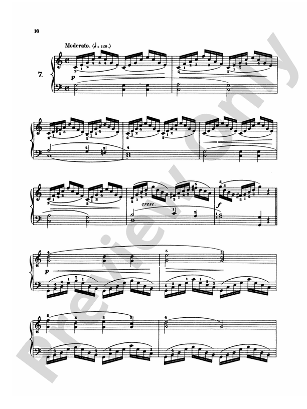 Duvernoy: School of Mechanism, Op. 120: No. 7 Part - Digital Sheet ...