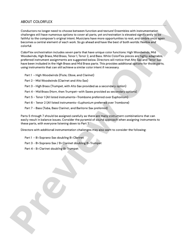 Tripwire: Concert Band Conductor Score & Parts - ColorFlex Version ...