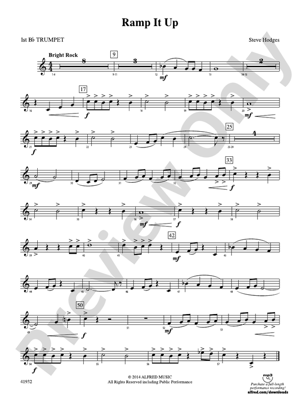 Ramp It Up: 1st B-flat Trumpet: 1st B-flat Trumpet Part - Digital Sheet ...