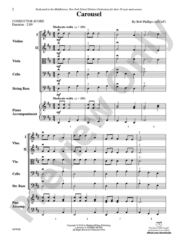 Carousel: Score: String Orchestra Score - Digital Sheet Music Download
