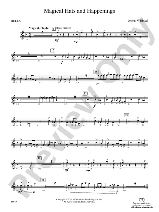 Magical Hats and Happenings: Bells: Bells Part - Digital Sheet Music ...