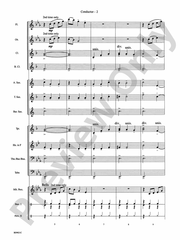 Waltz of the Flowers (from The Nutcracker Suite): Score: Concert Band Score - Digital Sheet ...