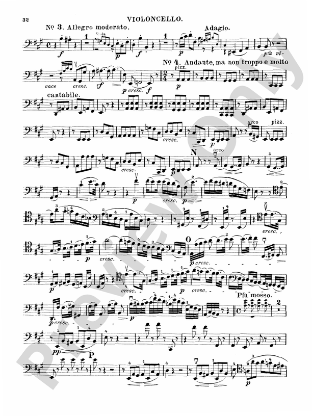 Beethoven: String Quartets, Volume III: String Quartet, Op. 131 (Cello) Part - Digital Sheet ...