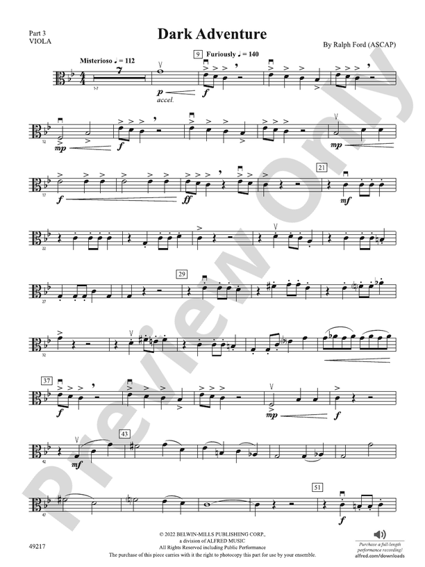 Dark Adventure: Part 3 - Viola: Part 3 - Viola Part - Digital Sheet ...