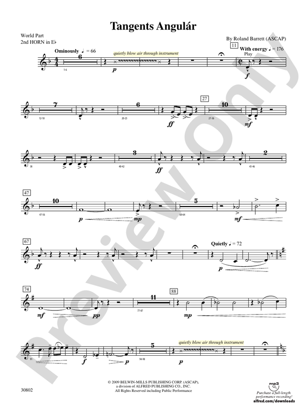 Tangents Angulár: (wp) 2nd Horn in E-flat: (wp) 2nd Horn in E-flat ...