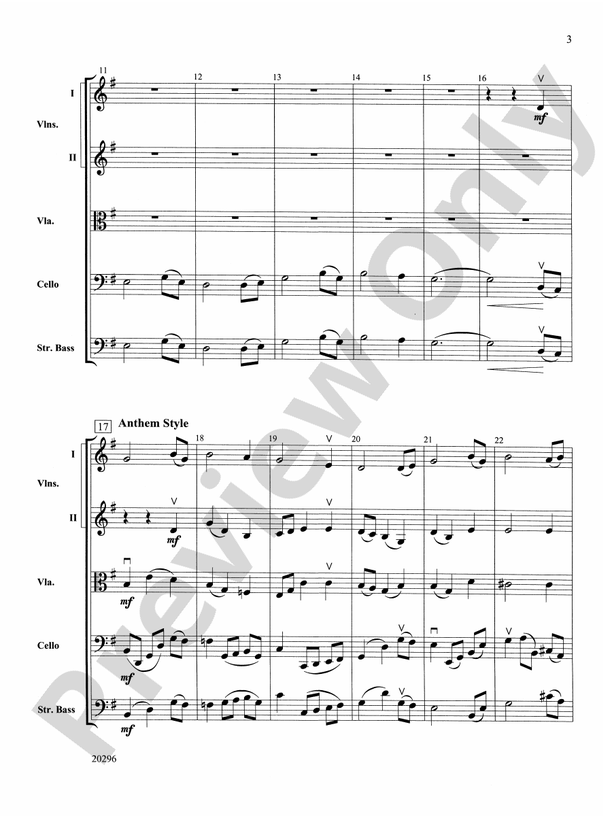 Fantasy on Amazing Grace: Score: String Orchestra Score - Digital Sheet ...