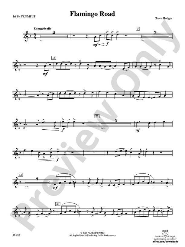 Flamingo Road: 1st B-flat Trumpet: 1st B-flat Trumpet Part - Digital ...