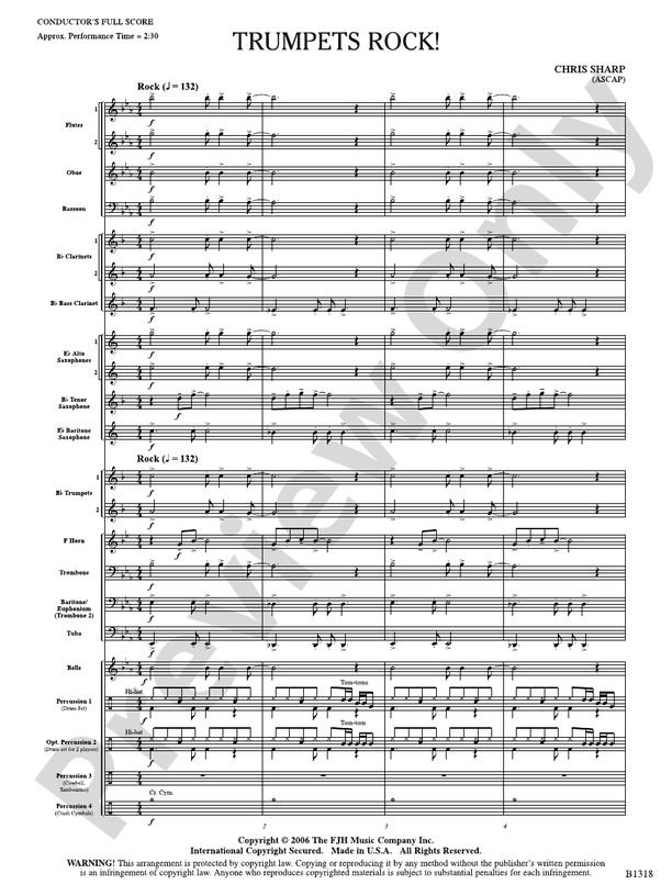 Trumpets Rock!: Score: : Chris Sharp - Digital Sheet Music Download