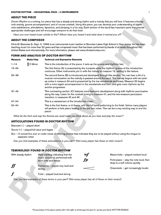 Doctor Rhythm: C Educational Pack: C Educational Pack Part - Digital ...