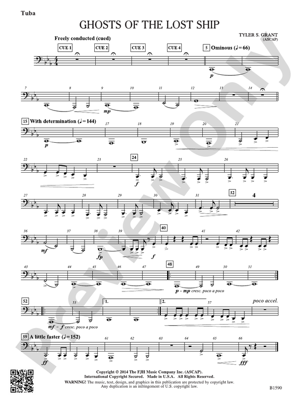 Ghosts of the Lost Ship: Tuba: Tuba Part: Tyler S. Grant - Digital ...