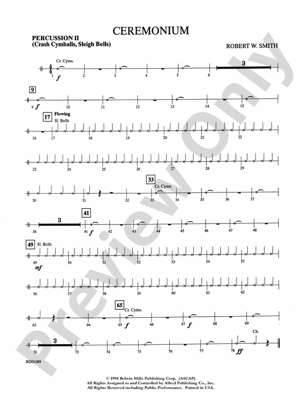 Ceremonium: 2nd Percussion: 2nd Percussion Part - Digital Sheet Music ... Ceremonium: 2nd Percussion: 2nd Percussion Part - Digital Sheet Music ...