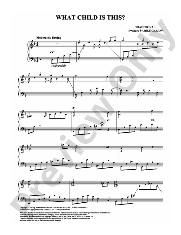 What Child Is This?: Piano: Traditional - Digital Sheet Music Download