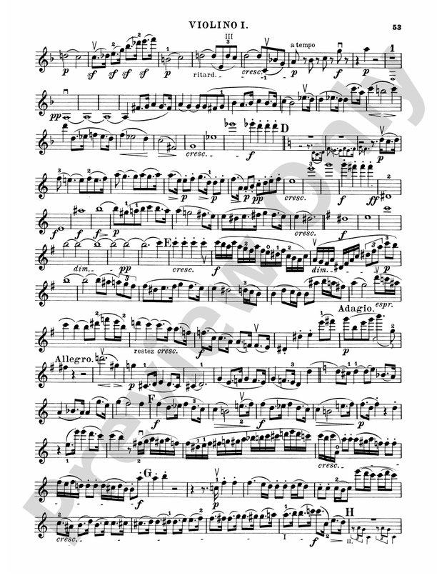 Beethoven: String Quartets, Volume III: String Quartet, Op. 132 (Violin I) Part - Digital Sheet ...