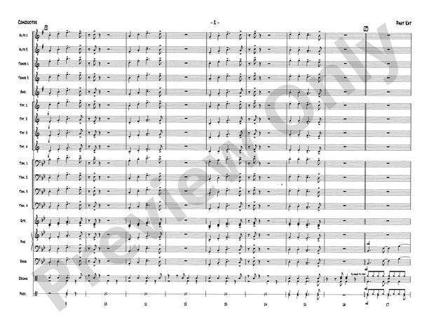 Phat Kat: Jazz Ensemble Conductor Score & Parts: Victor Lopez - Digital ...