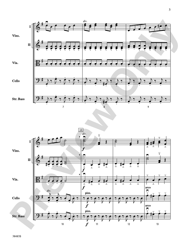 Sprites: Score: String Orchestra Score - Digital Sheet Music Download