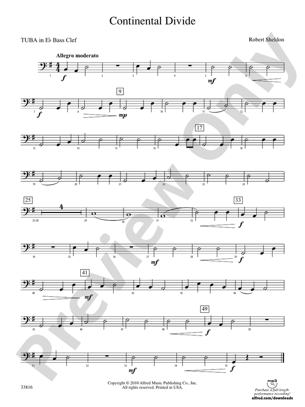 Continental Divide: (wp) E-flat Tuba B.C.: (wp) E-flat Tuba B.C. World ...
