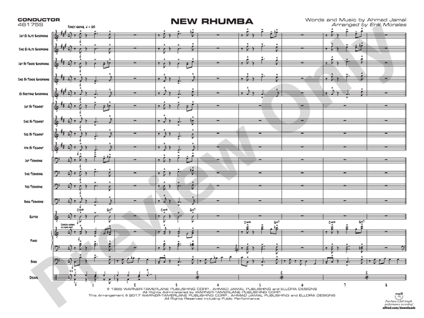 New Rhumba: Score: Jazz Ensemble Score - Digital Sheet Music Download