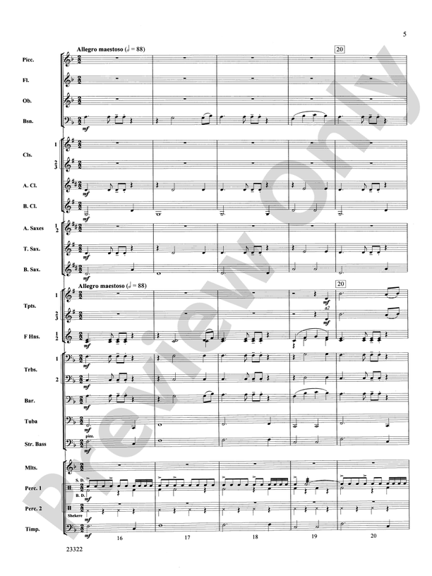 Cheyenne Cañon: Concert Band Conductor Score & Parts: Douglas Akey ...
