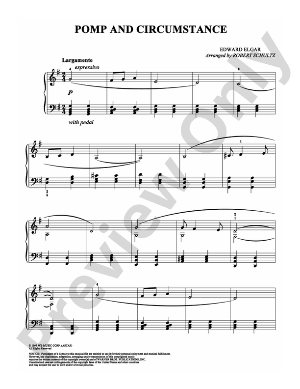 Pomp and Circumstance: Easy Piano: Edward William Elgar - Digital Sheet ...