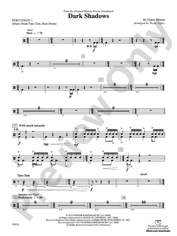 Dark Shadows (from the Original Motion Picture Soundtrack): 1st ...