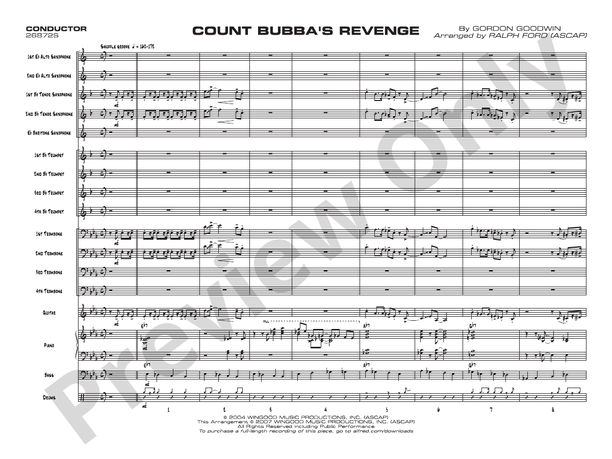 Count Bubba's Revenge: Score: Jazz Ensemble Score - Digital Sheet Music Download