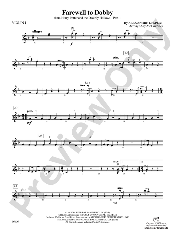 Farewell to Dobby (from Harry Potter and the Deathly Hallows, Part 1 ...