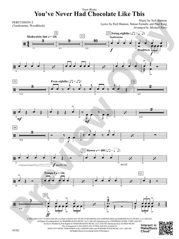 You've Never Had Chocolate Like This: 2nd Percussion: 2nd Percussion ...