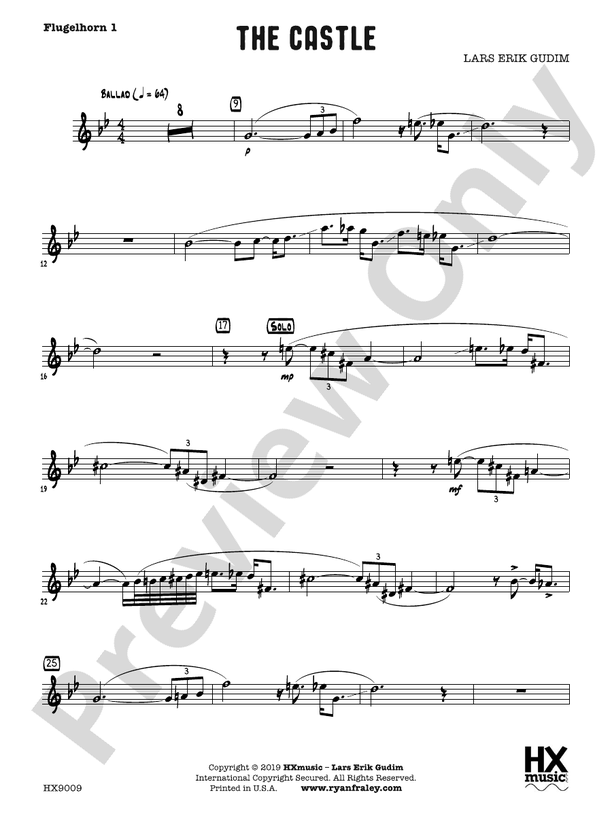 The Castle: B-flat Flugelhorn 1: B-flat Flugelhorn 1 Part: Lars Erik ...