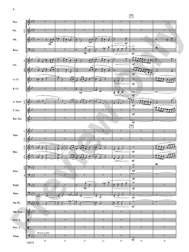 Over Slope and Summit: Concert Band Conductor Score & Parts: Douglas ...