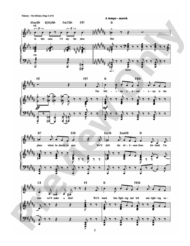 The Military: Piano/Vocal/Chords: Stephen Flaherty - Digital Sheet ...