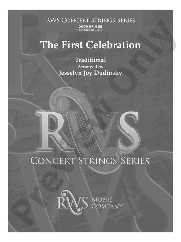 The First Celebration: String Orchestra Conductor Score & Parts ...