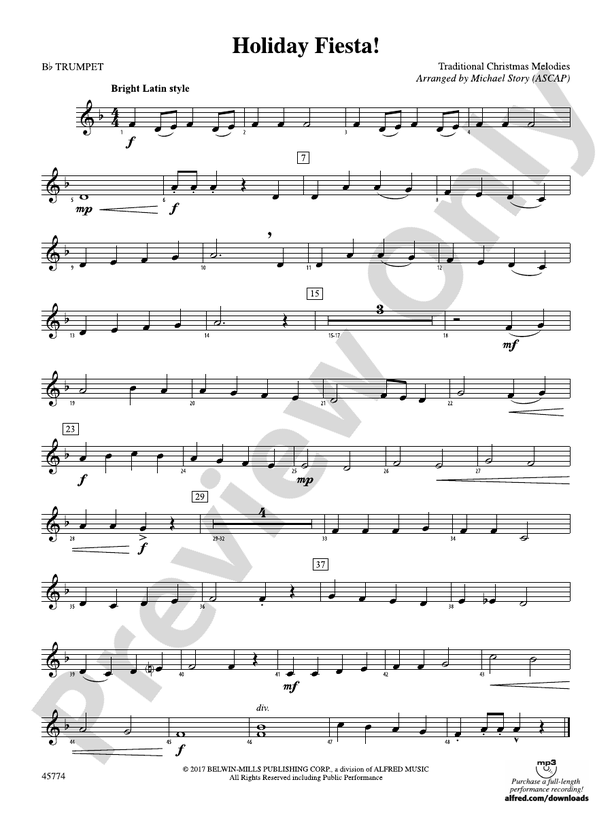 Holiday Fiesta!: 1st B-flat Trumpet: 1st B-flat Trumpet Part - Digital ...