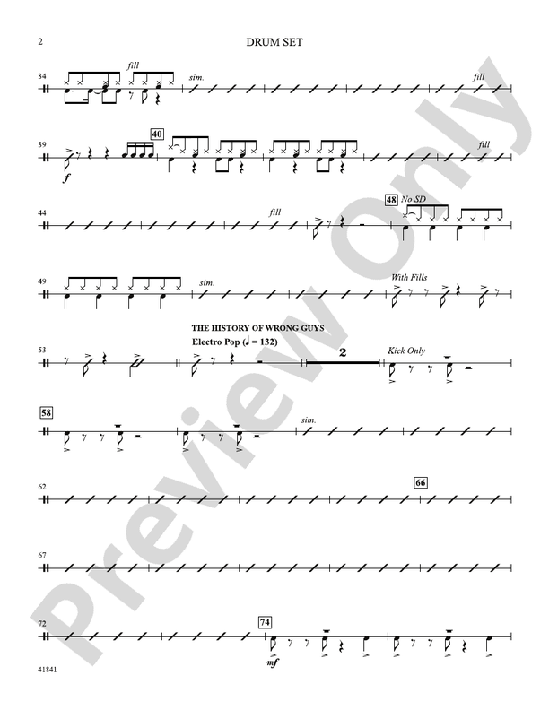 Kinky Boots: Drumset: Drumset Part - Digital Sheet Music Download