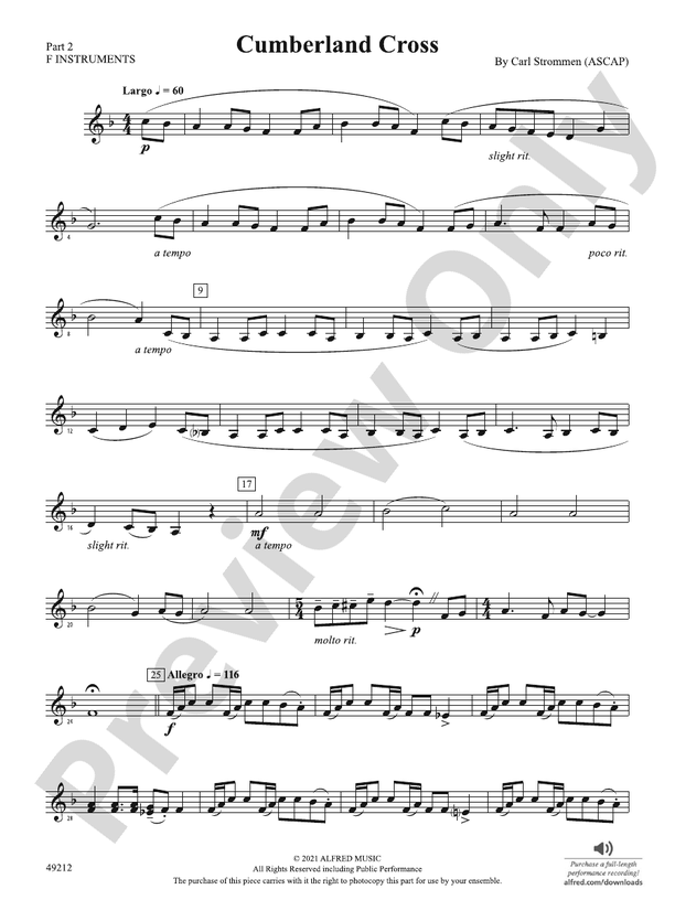 Cumberland Cross: Part 2 - F Instruments: Part 2 - F Instruments Part ...