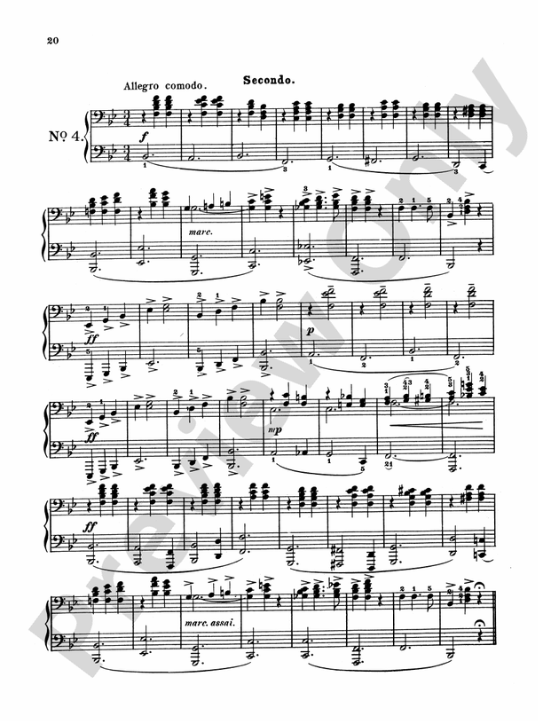 Moszkowski: Spanish Dances, Op. 12: No. 4 Part - Digital Sheet Music ...