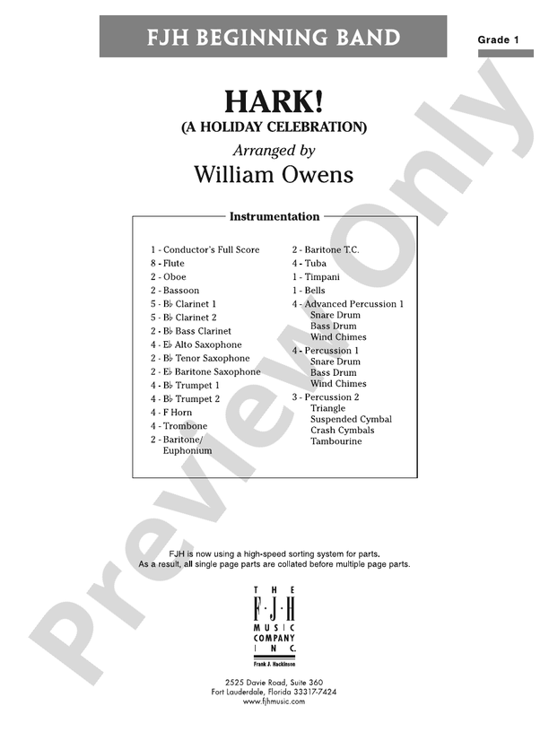 Hark!: Score: - Digital Sheet Music Download