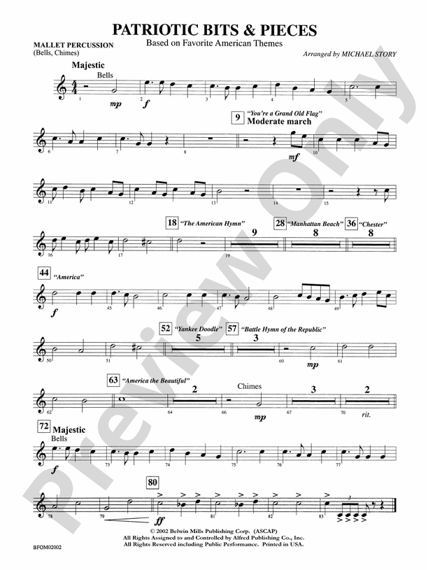 Patriotic Bits & Pieces (based on Favorite American Themes): Mallets ...