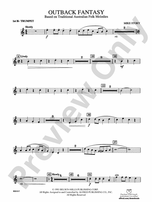 Outback Fantasy (based on Traditional Australian Folk Melodies): 1st B ...