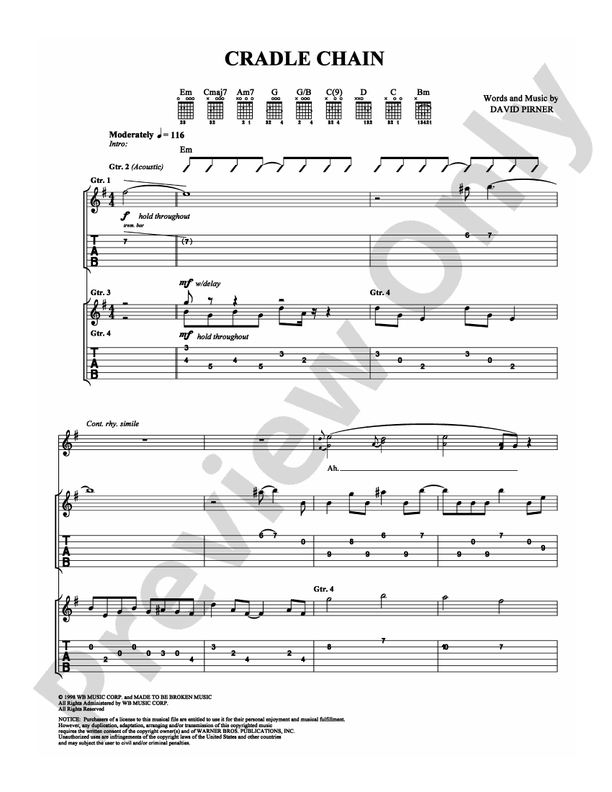 Cradle Chain: Guitar TAB: Soul Asylum - Digital Sheet Music Download