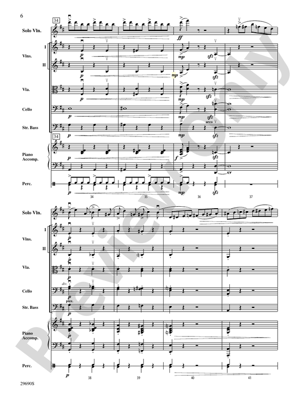 Fiddle-Faddle (for Soloist and String Orchestra): Score: String ...
