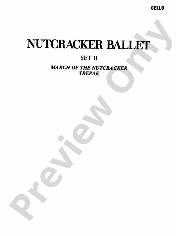 Nutcracker Ballet, Set II ("March of the Nutcracker" and "Trepak ...