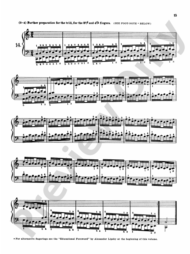 Hanon: The Virtuoso Pianist (Volume I): No. 14 Part - Digital Sheet ...
