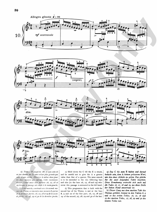 Bach: Three-Part Inventions (Ed. Mugellini): Three-Part Invention 10 ...