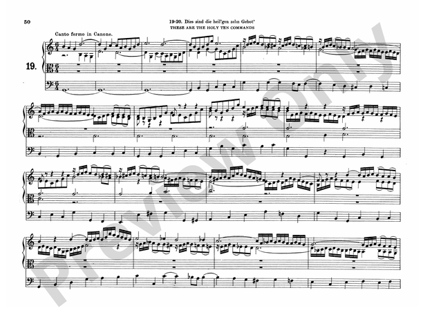 Bach: Complete Organ Works, Volume VI: These are the holy ten commands ...