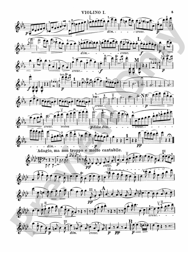 Beethoven: String Quartets, Volume III: String Quartet, Op. 127 (Violin I) Part - Digital Sheet ...