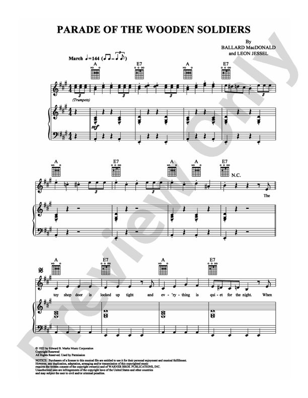 Parade of the Wooden Soldiers: Piano/Vocal/Chords: The Crystals ...