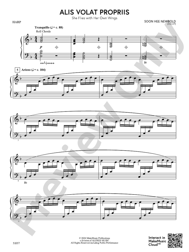Alis Volat Propriis: Harp: Harp Part - Digital Sheet Music Download