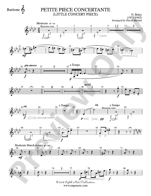 Petite Piece Concertante (Little Concert Piece) (Solo Cornet and ...