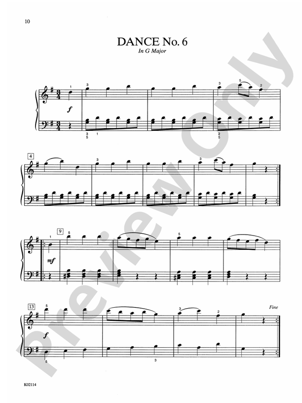 Beethoven: Six German Dances, Allemande and Waltz: Dance No. 6 in G Major Part - Digital Sheet ...